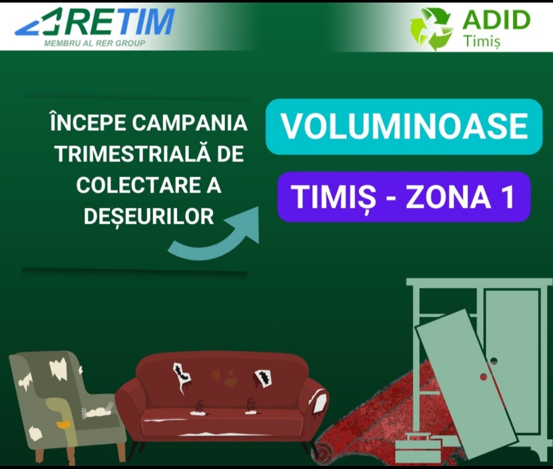 A început noua campanie de colectare gratuită a deșeurilor voluminoase ...